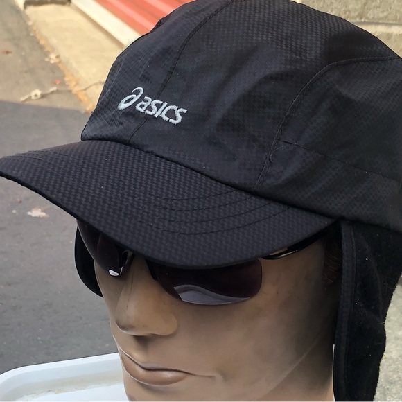 Asics | Accessories | Asics Baseball Caps Winter Hats With Ear Flaps ...
